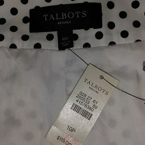 Talbots | Skirts | Nwt Talbots P Skirt Polka Dot Whiteb Ca23147 | Poshmark